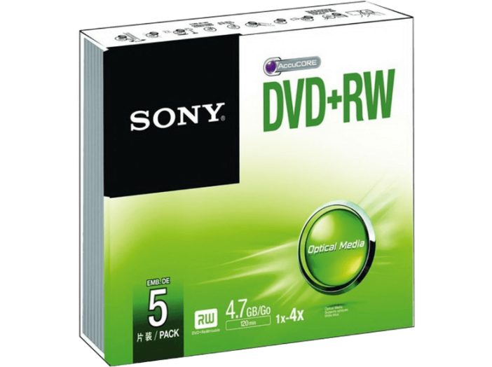 Sony 5DPW47SS DVD-RW lemez 4.7 GB 4x, 5 db - ár, vásárlás, rendelés ...